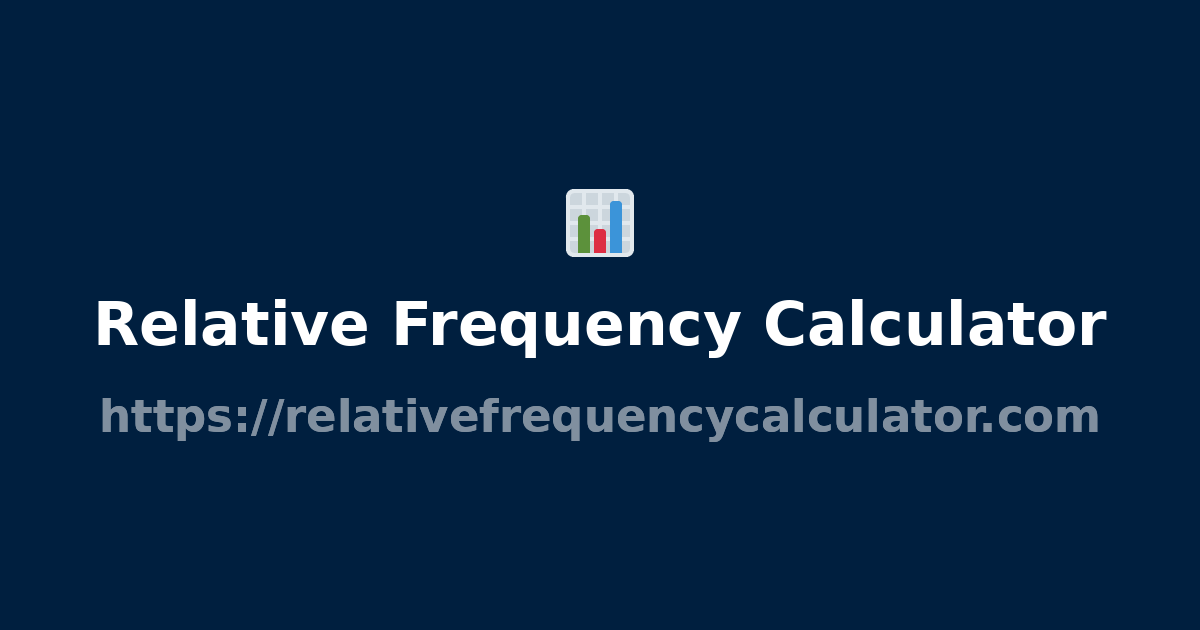 Relative Frequency Calculator